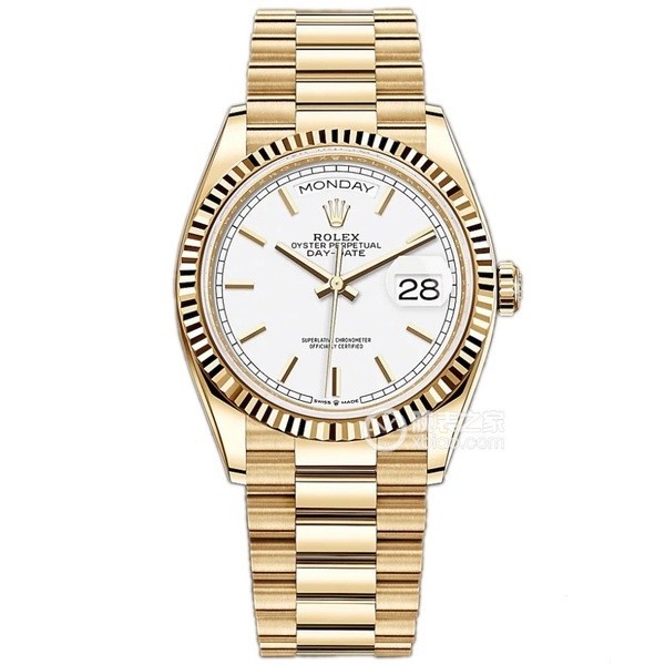 White Dial,ROLEX Day-Date Classic Premium Luxury Men's Watch All ...