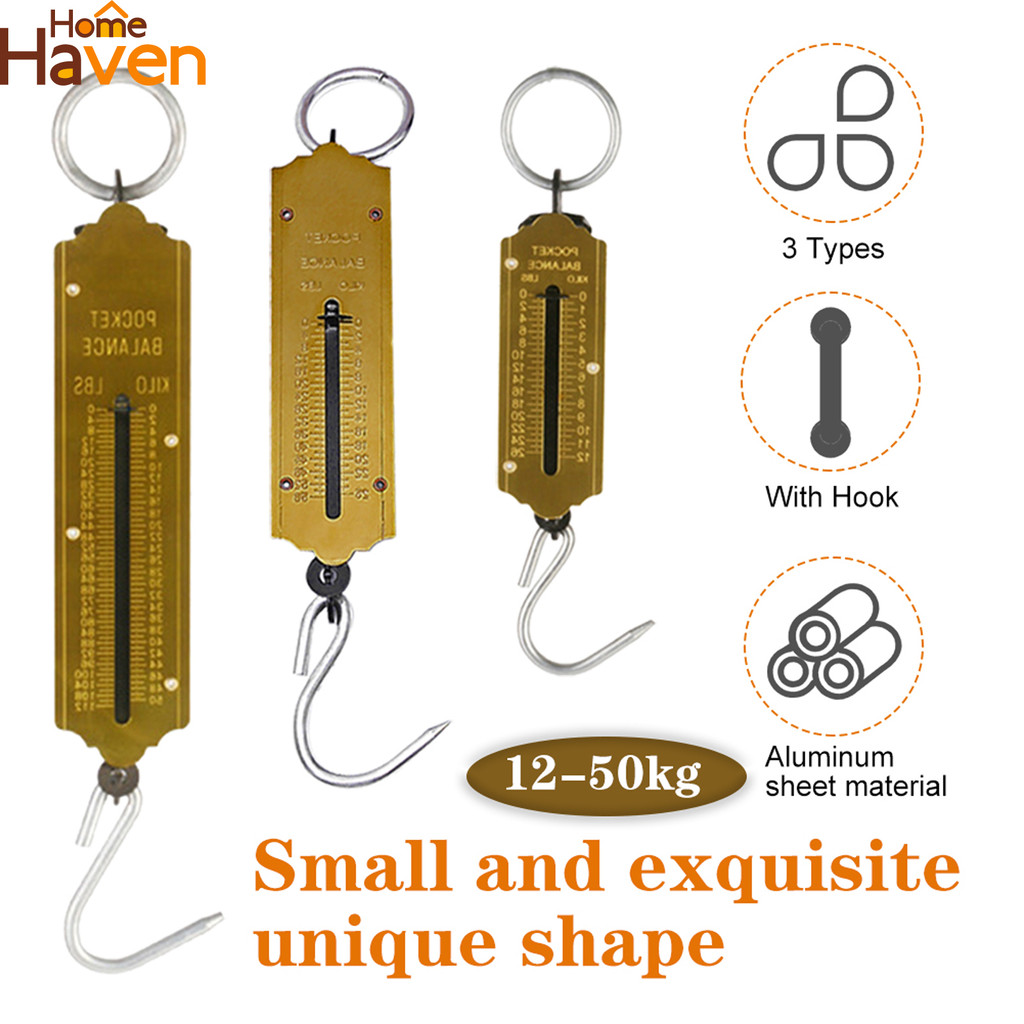 12/25/50kg Spring Scale Hanging scales Portable Home Spring Scale ...