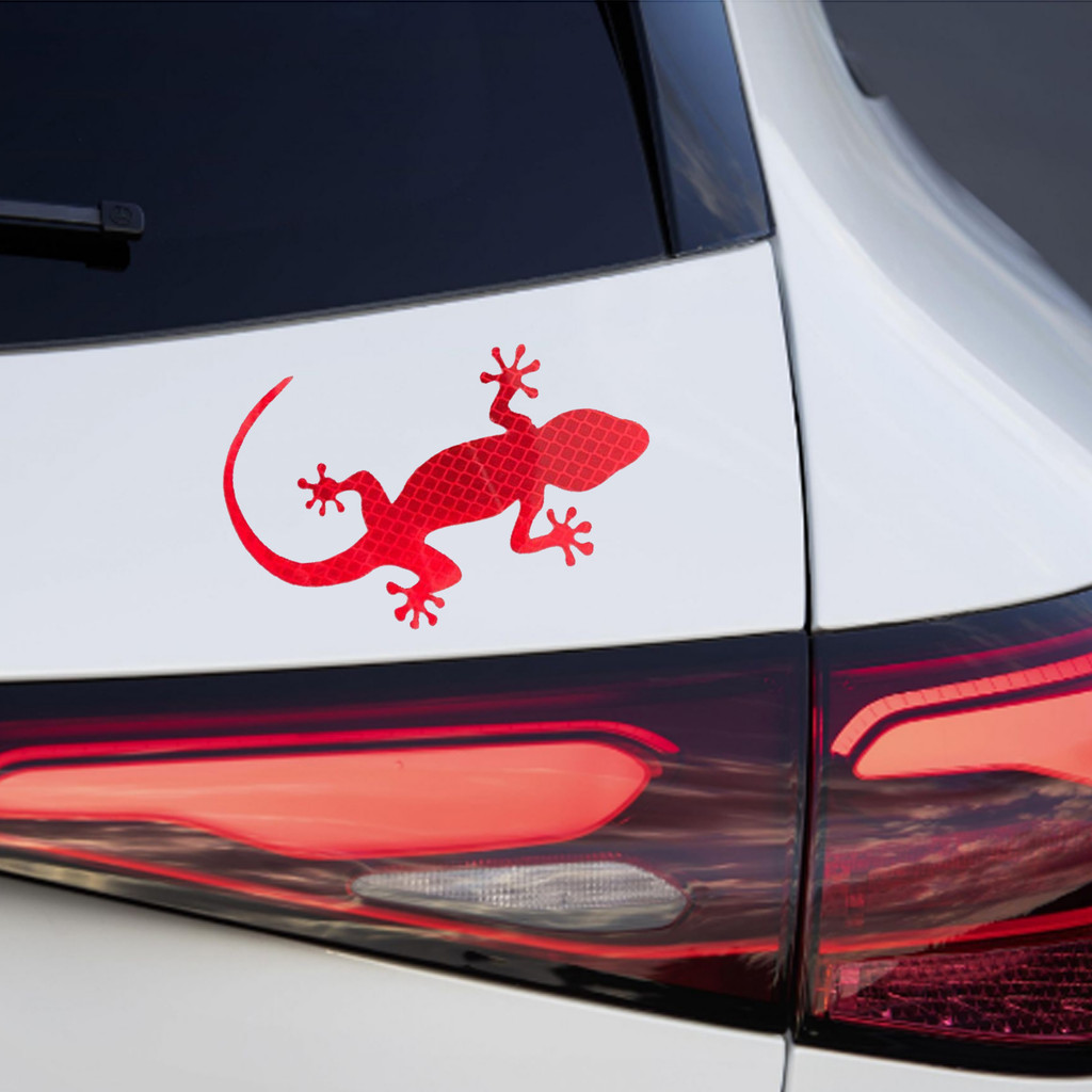 1 Pc Simple Gecko Automobile Anti-disaster Reflective Stickers Cultural ...