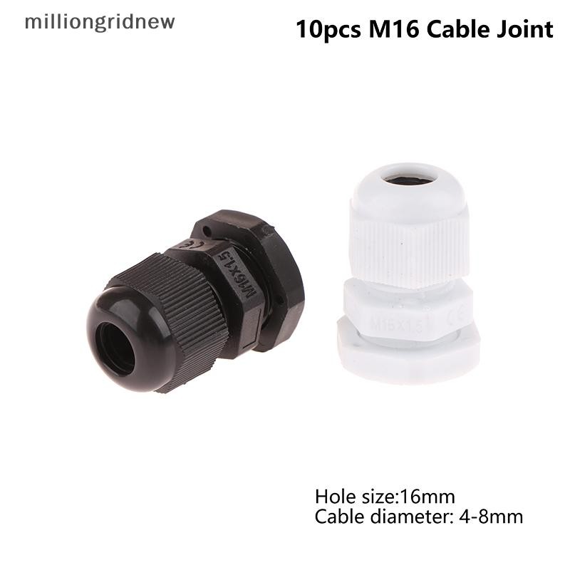 [milliongridnew] 10pcs M16 Plastic Locking Cable Gland Cable Waterproof ...