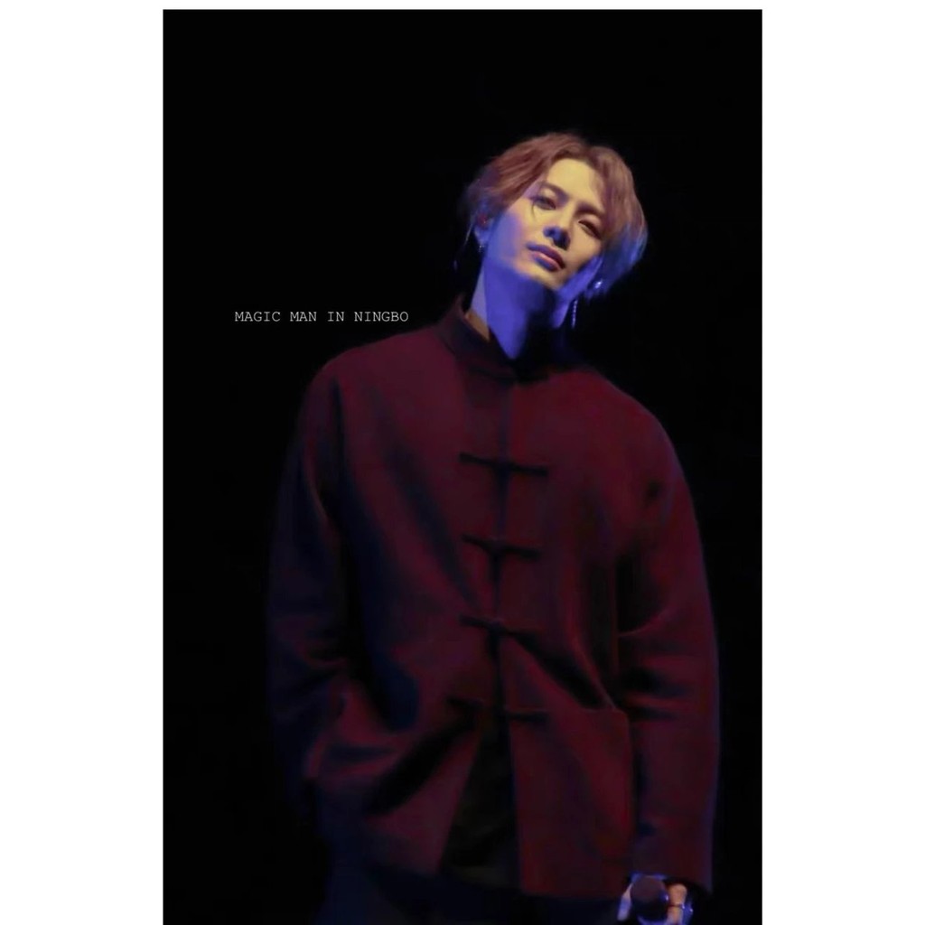 Jackson Wang Tang suit TEAM WANG new Chinese style shirt with buckle ...