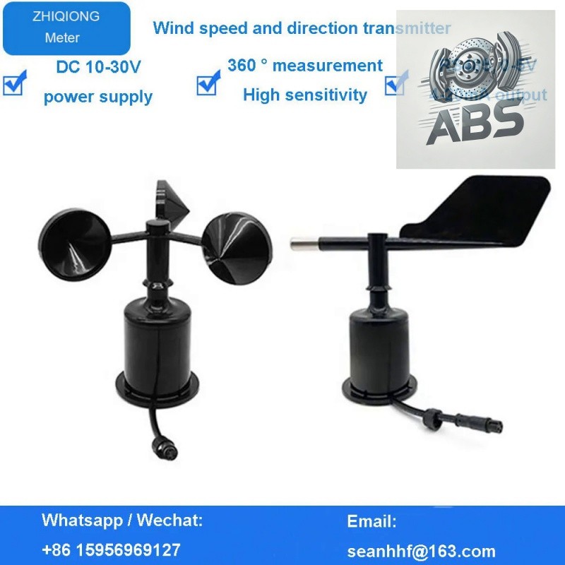 Wind speed and direction integrated sensor wind vane transmitter small weather station ...
