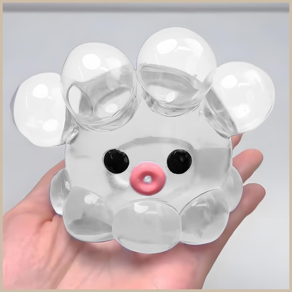 Squeeze Octopus Sensory Fidget Toy Clear Crystal Octopus Hand Fidget ...