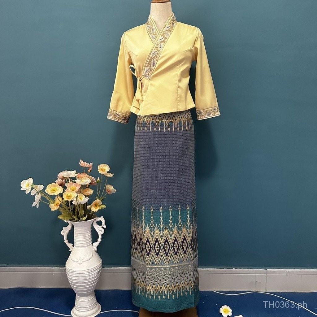 Work Clothes Xishuangbanna Lifestyle Women's Dai Ethnic Outfit Dai ...