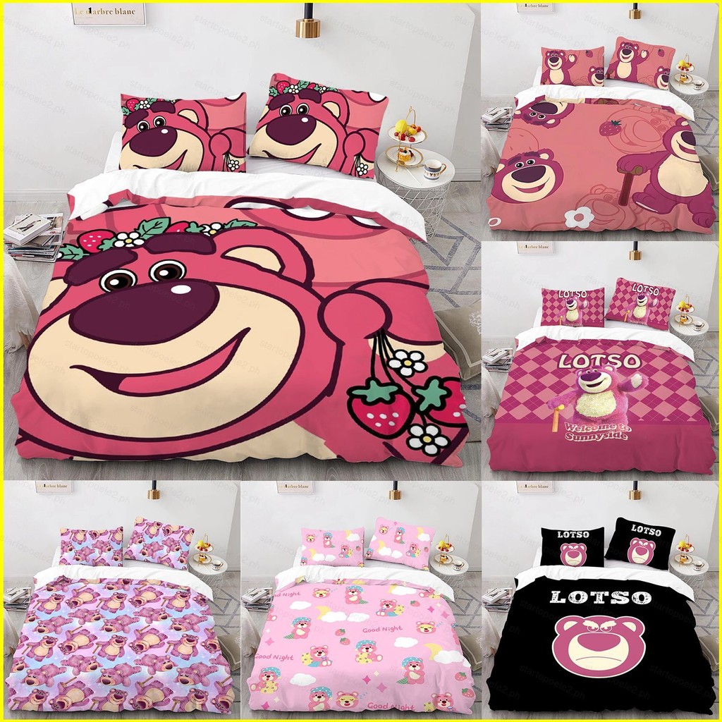 ST2 Lotso 3IN1 Bed Sheet Quilt Cover Pillowcase Premium Quality Bedding ...