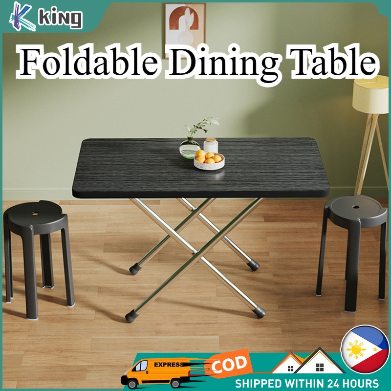 KING Folding Dining Table Portable Desk 60*40*50cm Computer Table Multi ...