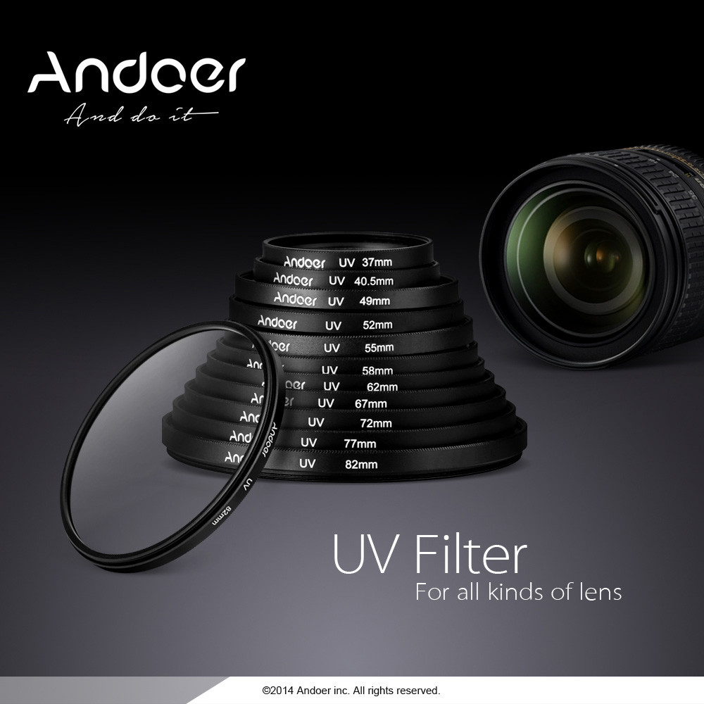 Andoer 49mm UV Ultra-Violet Filter Lens Protector for Canon DSLR Camera ...