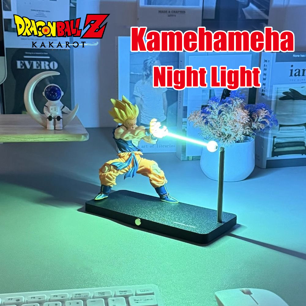 Dragon Ball Goku Kamehameha Night Light LED Anime Decor Collectible ...