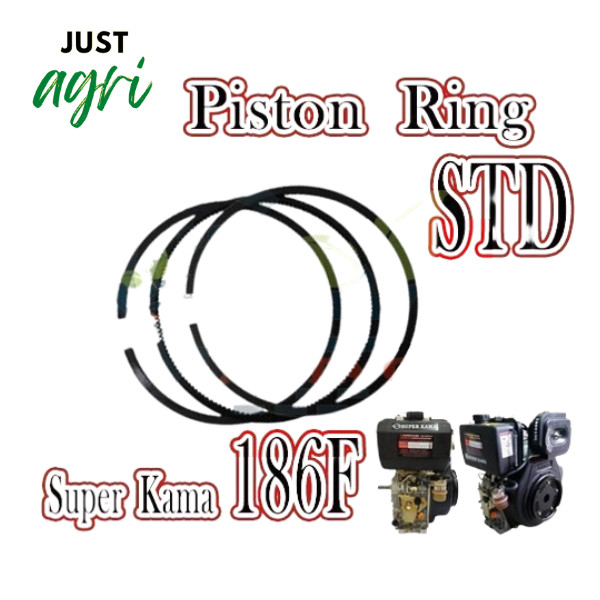 Piston RIng STD for Super Kama 186F 10hp Air Cooled Diesel Engine ...