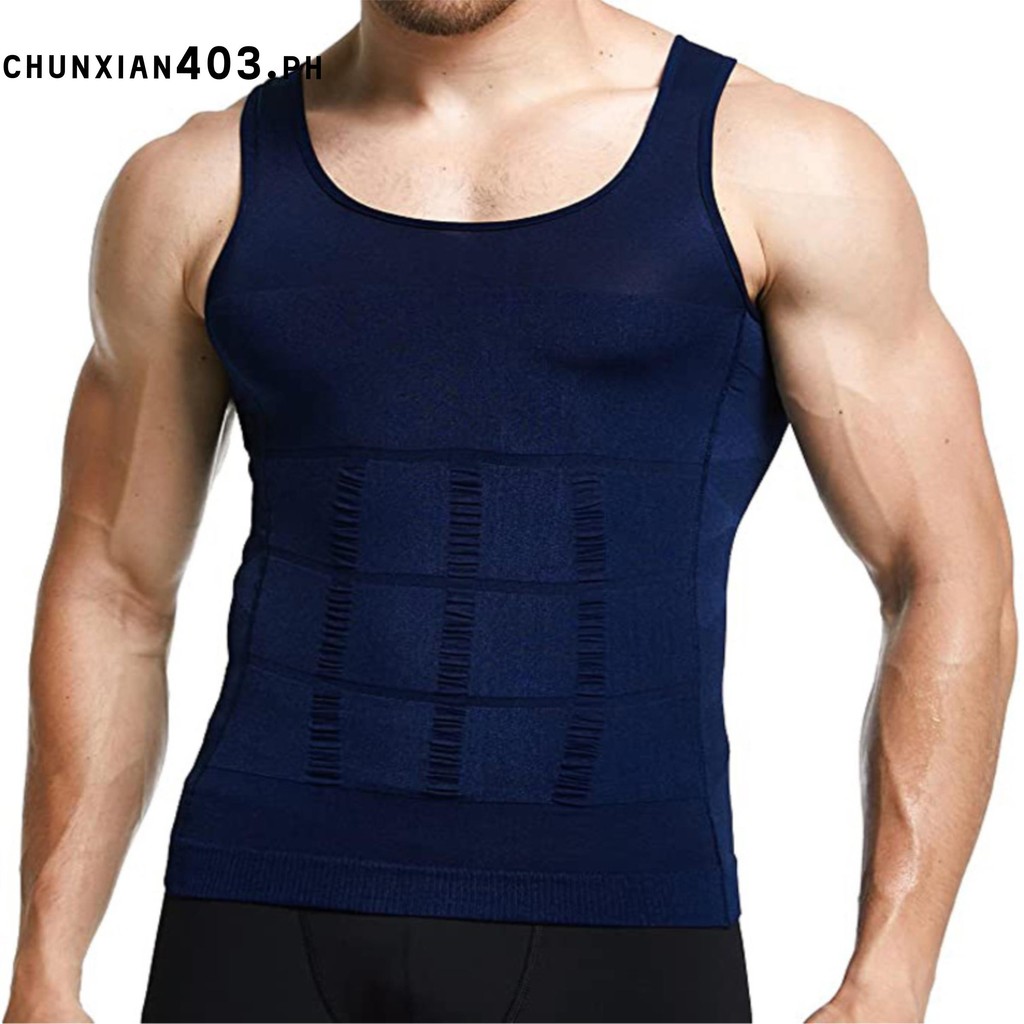 NEW SHAPERLUV Male Shaper Tank, Shaperluv Body Shaper Shirt, Men Body ...
