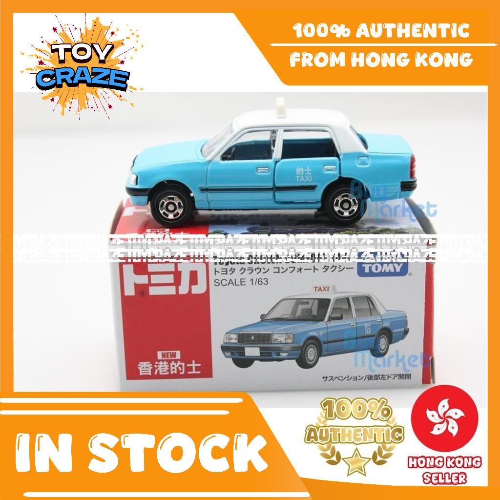 [Authentic] Takara Tomica Tomy TOYOTA CROWN Comfort HK Taxi Scale 1/63 Diecast Toy Car Japan ...