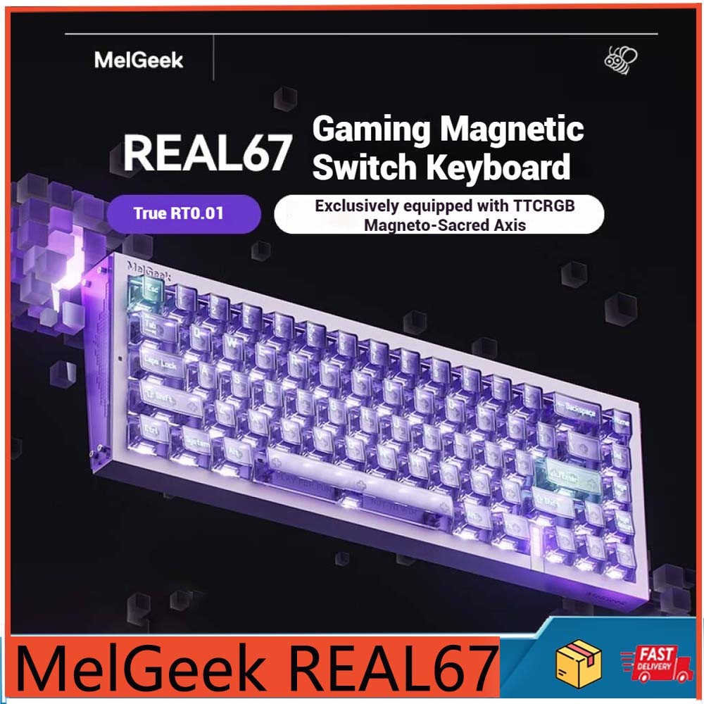 MelGeek REAL67 Real RT0.01 Low Latency Esports Magnetic Axis Keyboard ...