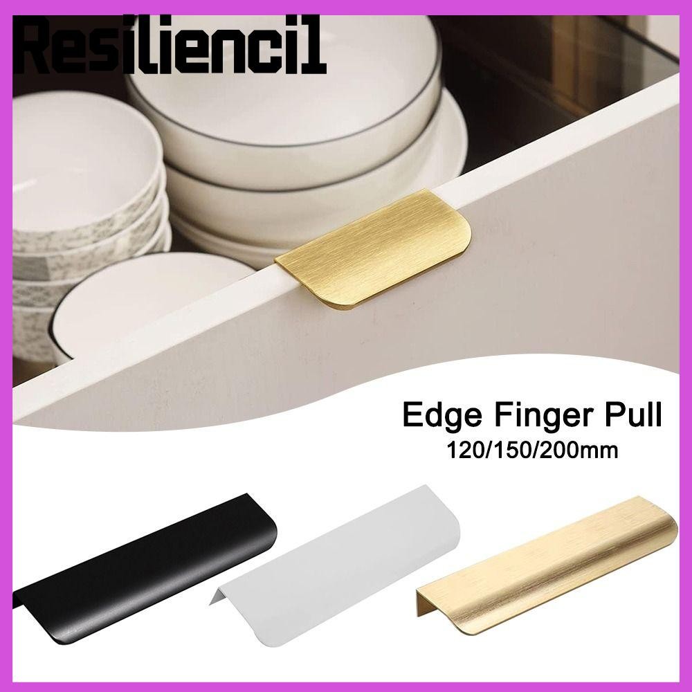 RESILIENCI1 Edge Finger Pull, Aluminum Hardware Hidden Bar Pulls ...