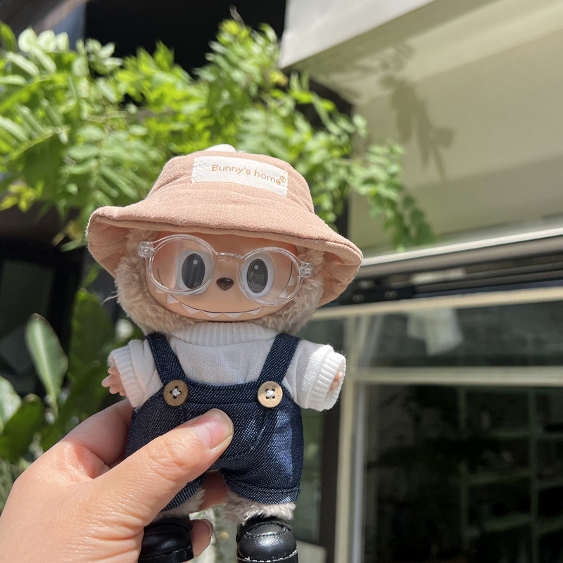 17cm labubu labubu Macron Vinyl Mystery Box Pendant Clothes Replacement ...