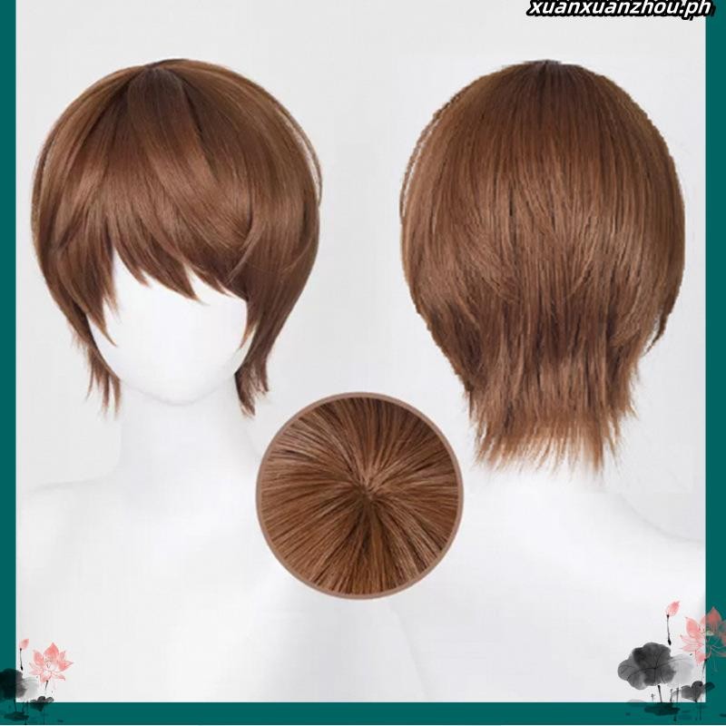 Anime Death Note Yagami Light Cosplay Wig 30cm Dark Brown Heat ...