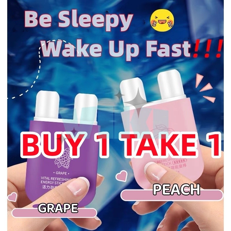 【BUY 1 TAKE 1】Cool Inhaler Nasal Inhaler Double Hole Refreshing Stick ...
