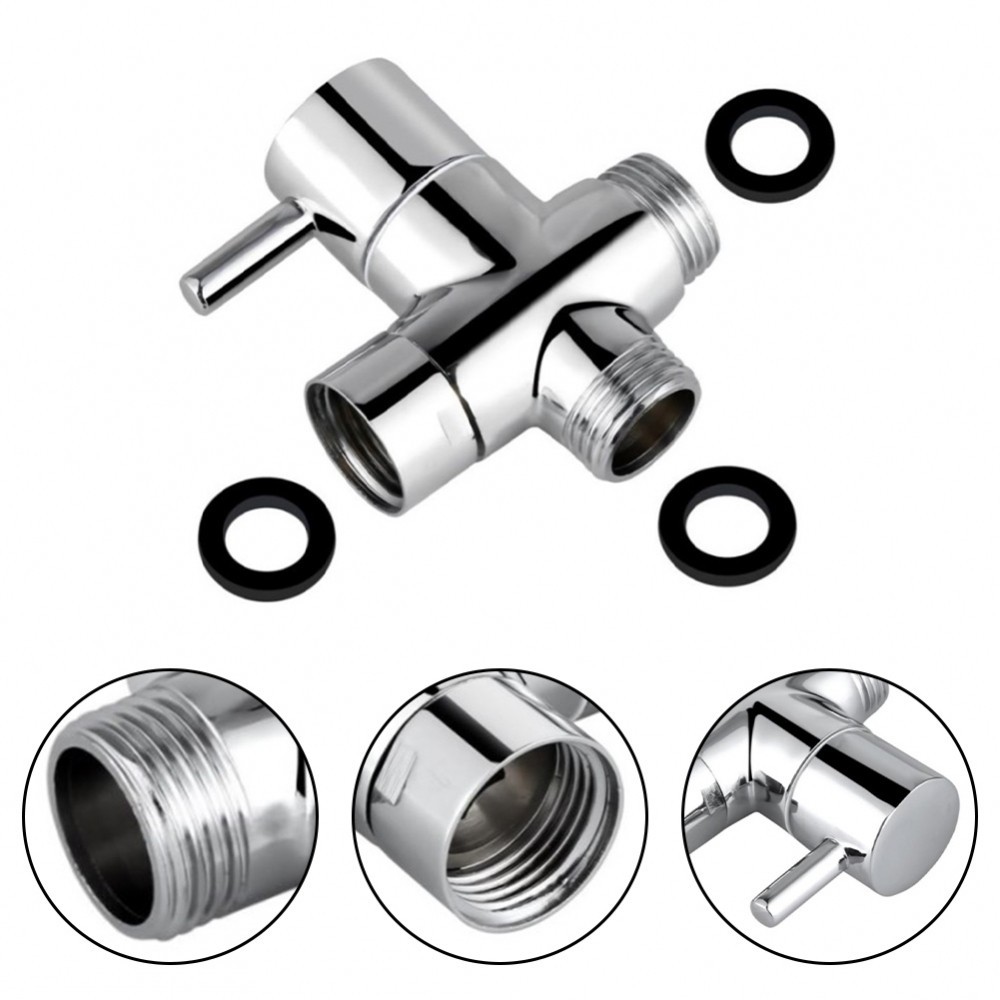 【CHAMER】Solid Brass Threeway Valve Adapter Compatible with Most ...