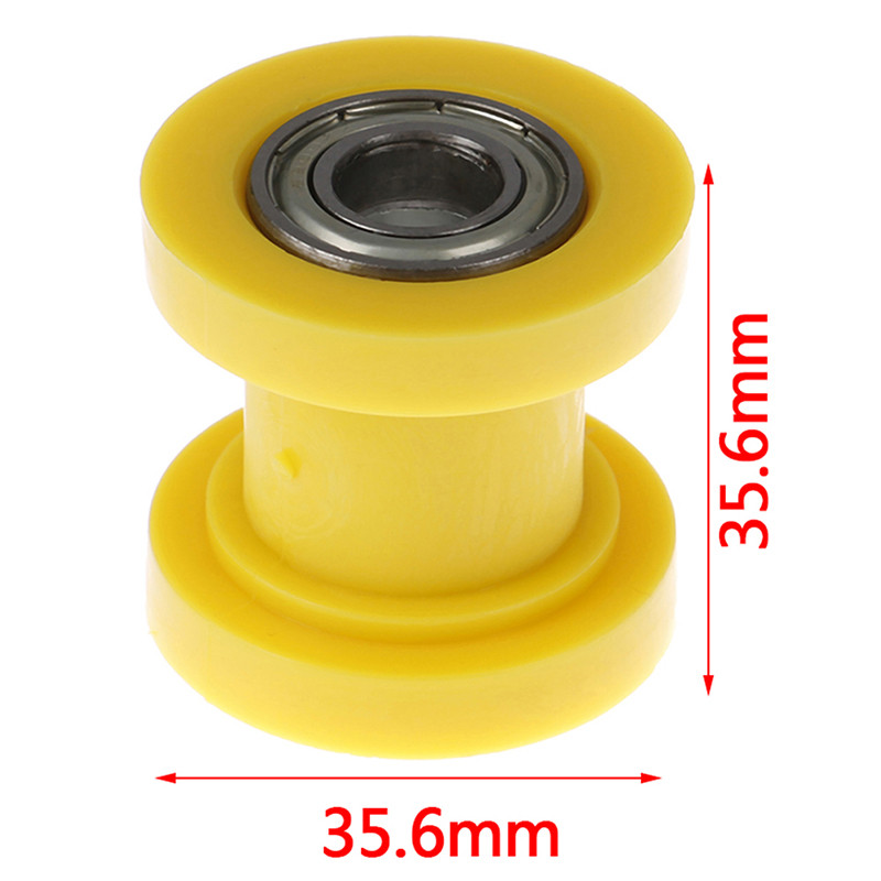 GMARTY 10mm Chain Roller Slider Tensioner Adjuster Pulley Wheel Guide ...