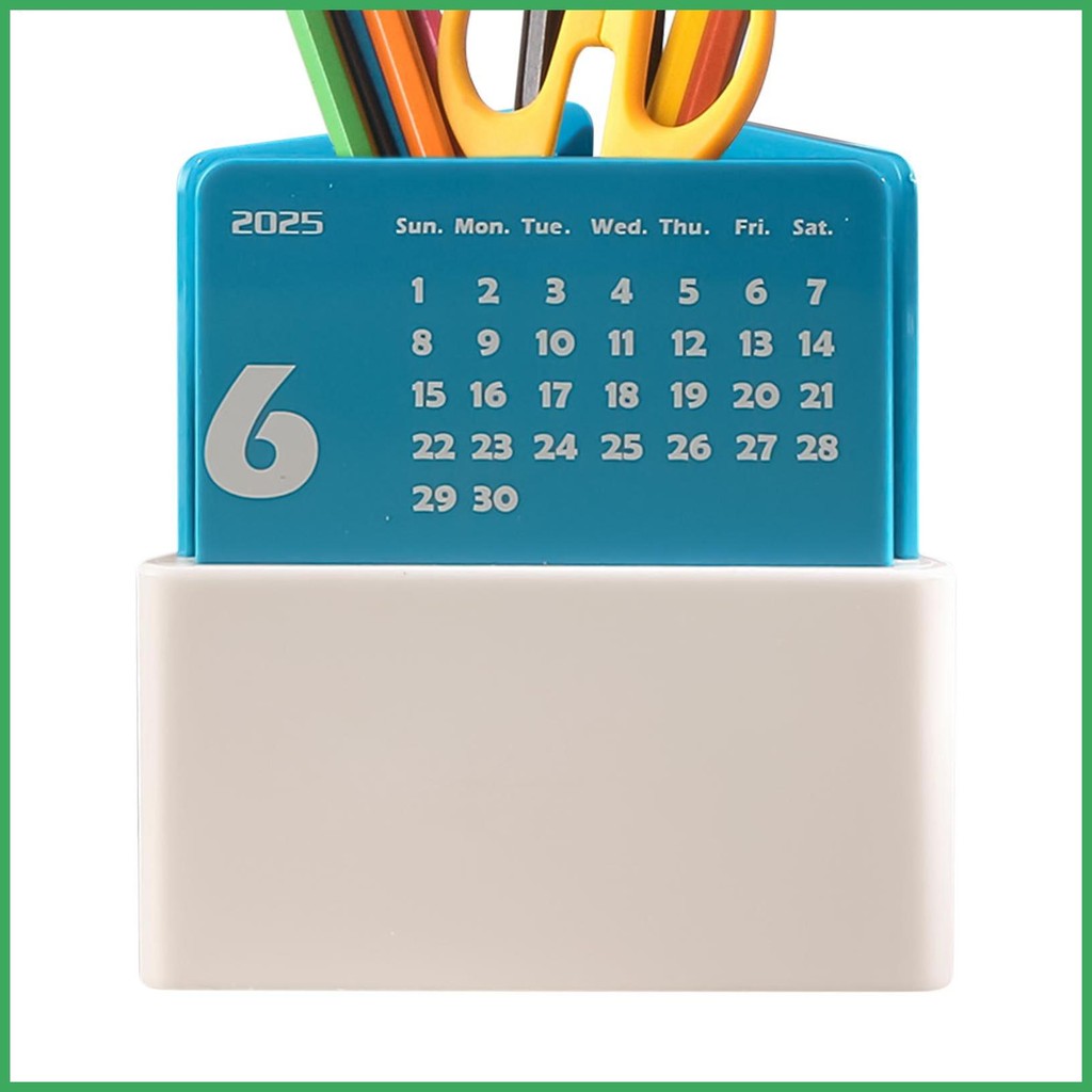 Desk Calendar with Pen Holder Small Monthly Desktop Calendar with Pen ...