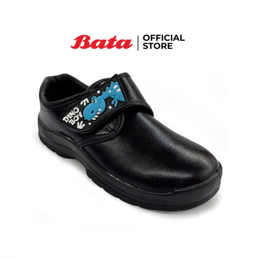 Bata Pupil Shoes Dinosaur Pattern For Primary School Boys Black Color ...