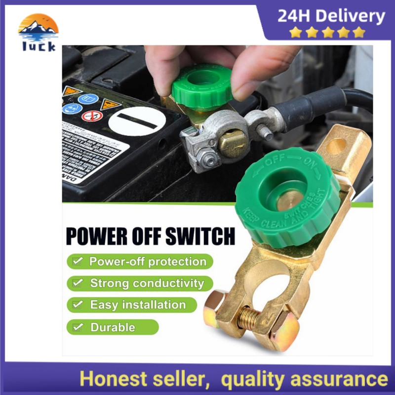 【Ship In 24H】 Car Battery Switch Isolator Quick Cut-off Switch Disconnect Protector Battery ...