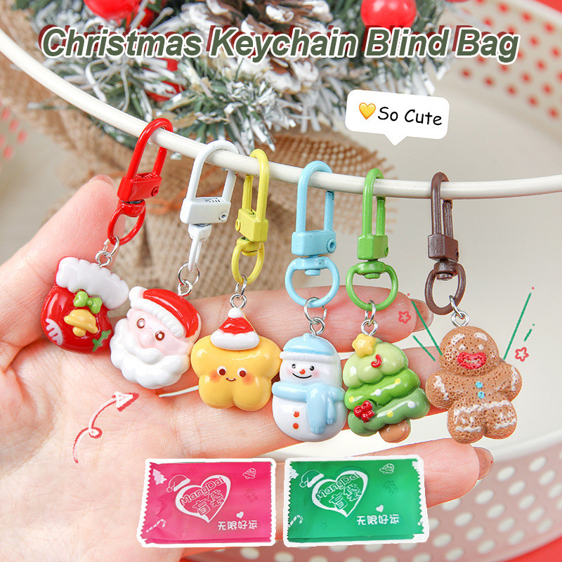 【Wholesale】 Merry Christmas Gifts Keychain Blind Bag Cartoon Cute ...