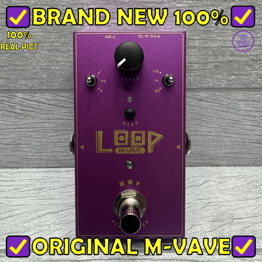 M-vave Loop II Looper Repeater Recorder Recording Loop Sync Pedal ...