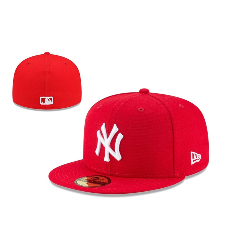 High Quality MLB New York Yankees Fitted Hat 59FIFTY Cap Full Close ...
