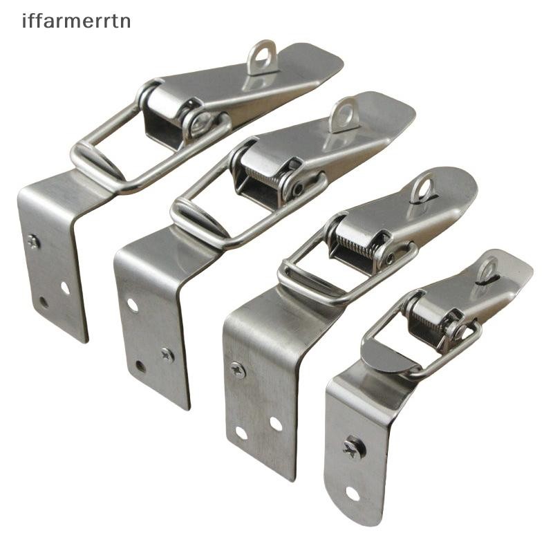 ir 1 Set Cabinet Door Metal Clasps 90 Degree Box Closure Lock Duck ...