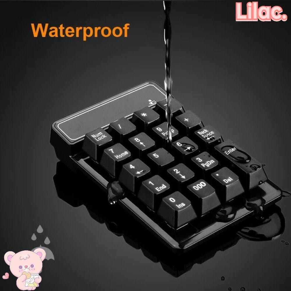 LILAC Wireless Wired Keyboard, Mini 2.4GHz USB Numeric Keypad, Floating ...