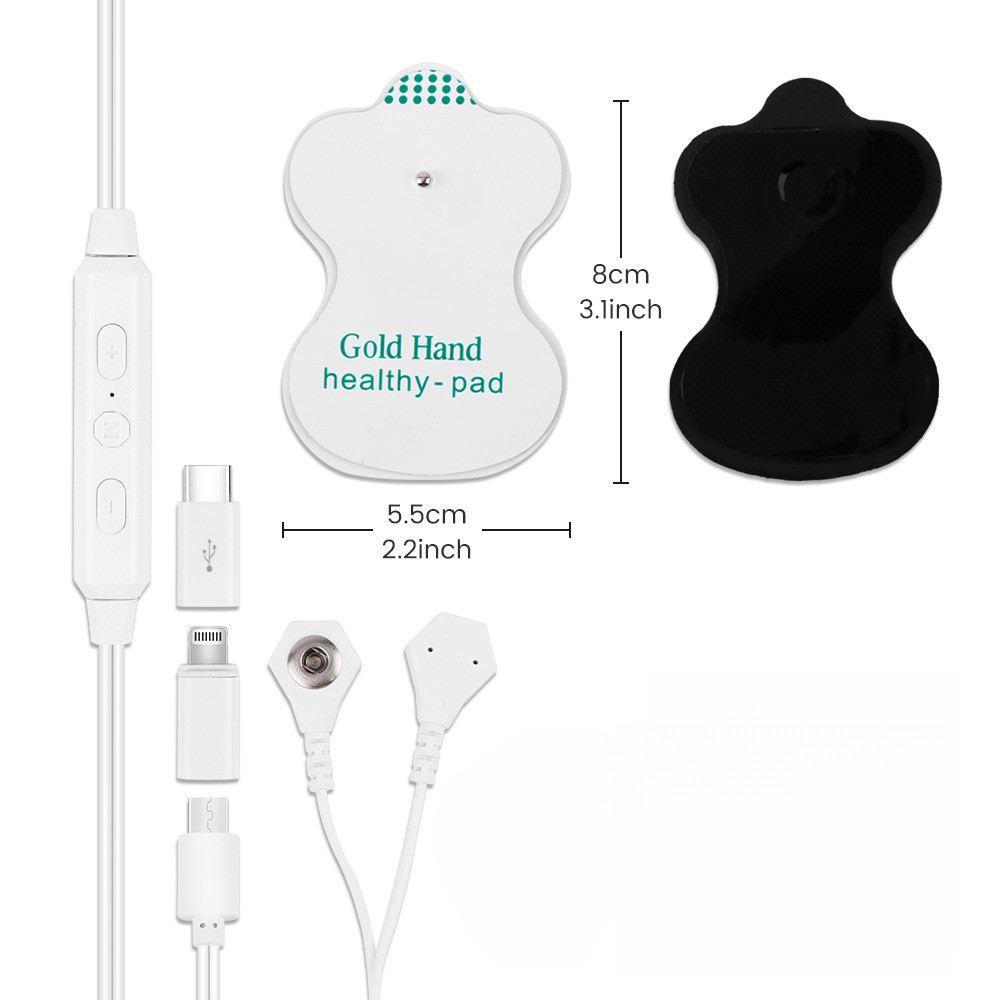 Portable Mini TENS Mobile Phone Control Pulse Body Massager EMS Muscle ...