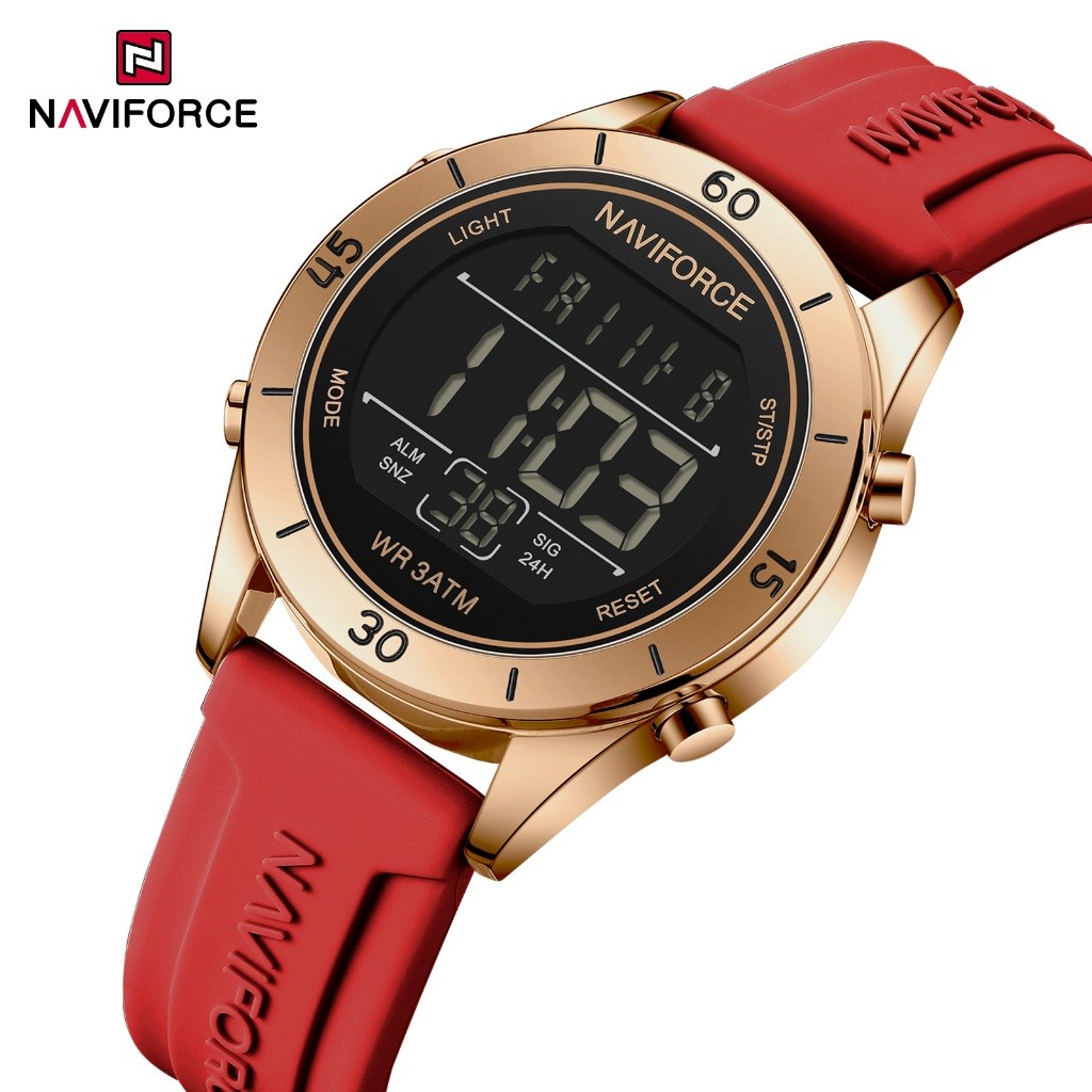 NAVIFORCE NF5054 Classic Ladies Electronic Watch Light Time Calendar ...