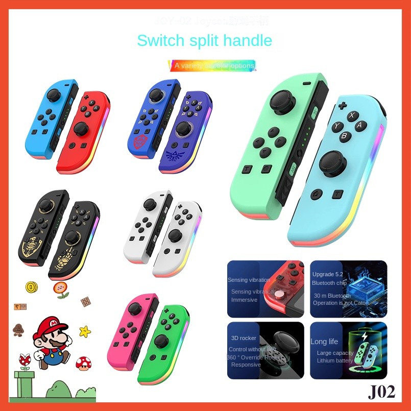 Nintendo Switch Joy-Con wireless game controllers. With motion sensing ...