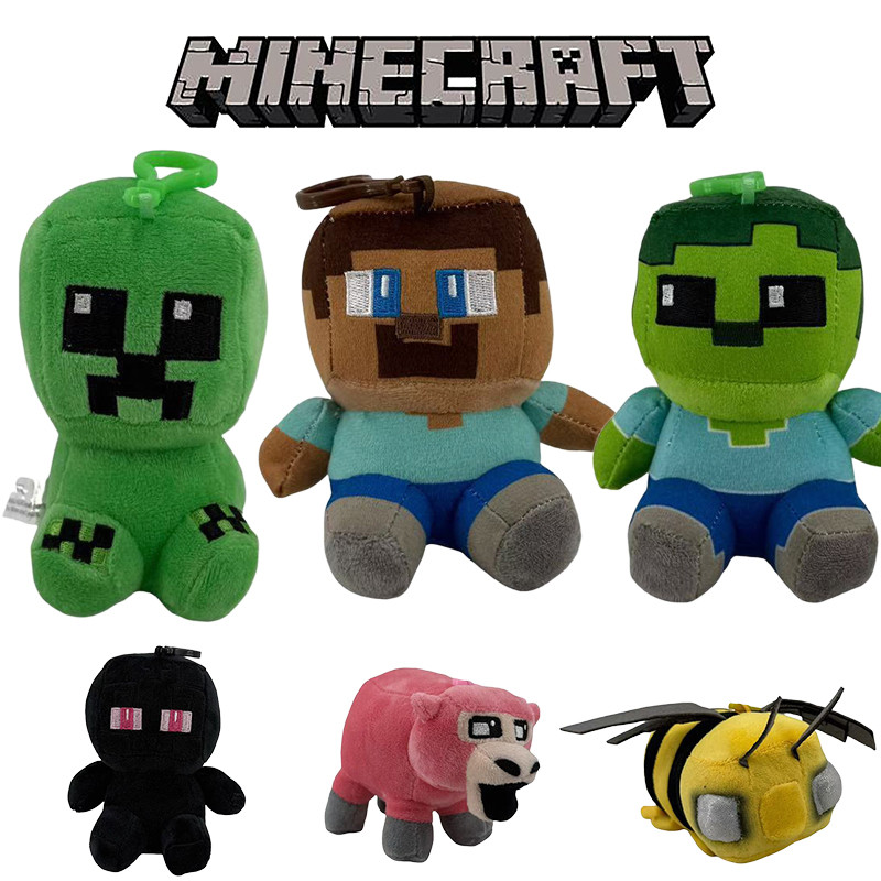 Game Minecraft Creeper Plush Doll 12cm MC Game Zombie Stuffed Toys ...