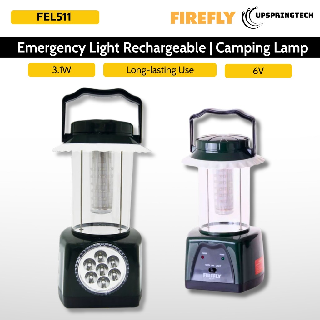 Firefly Emergency Light Rechargeable Portable Outdoor with Camping Lamp ...