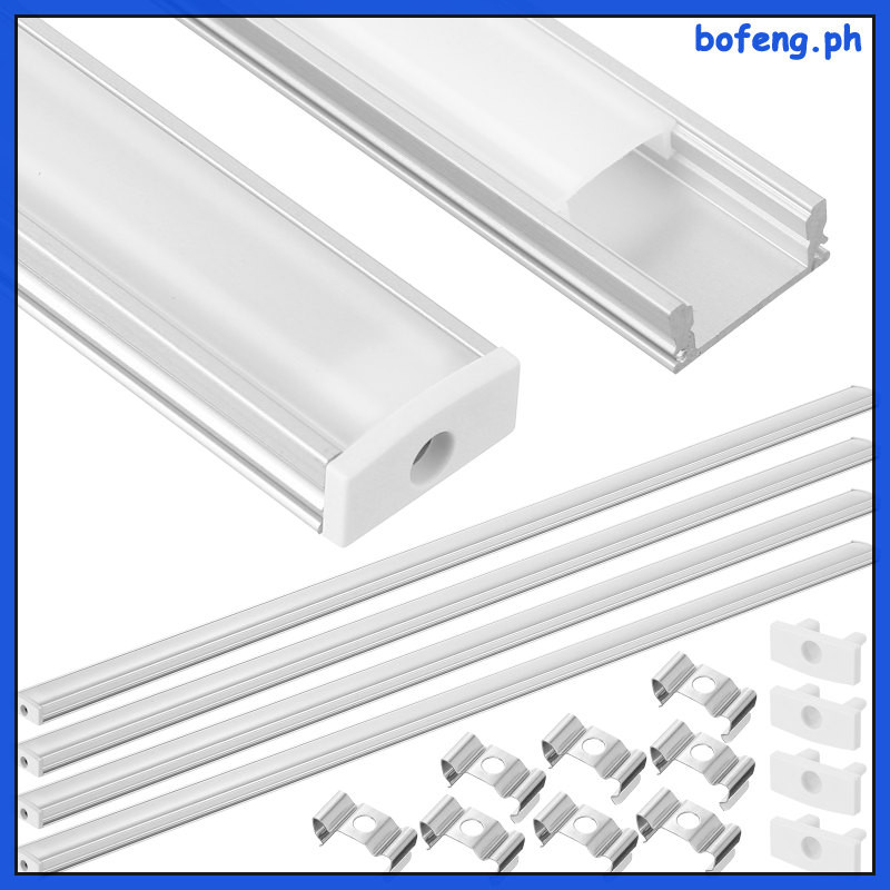 4 Sets LED Linear Light Housing Shape Translucent Diffuser Cover Strip ...