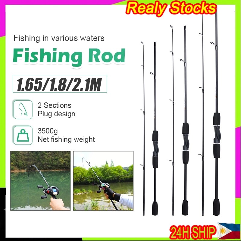 1.65M 1.8M 2.1M Ultralight Fishing Rod Adjustable Hollow Plug-in Rod M Fishing Rod Full Set ...