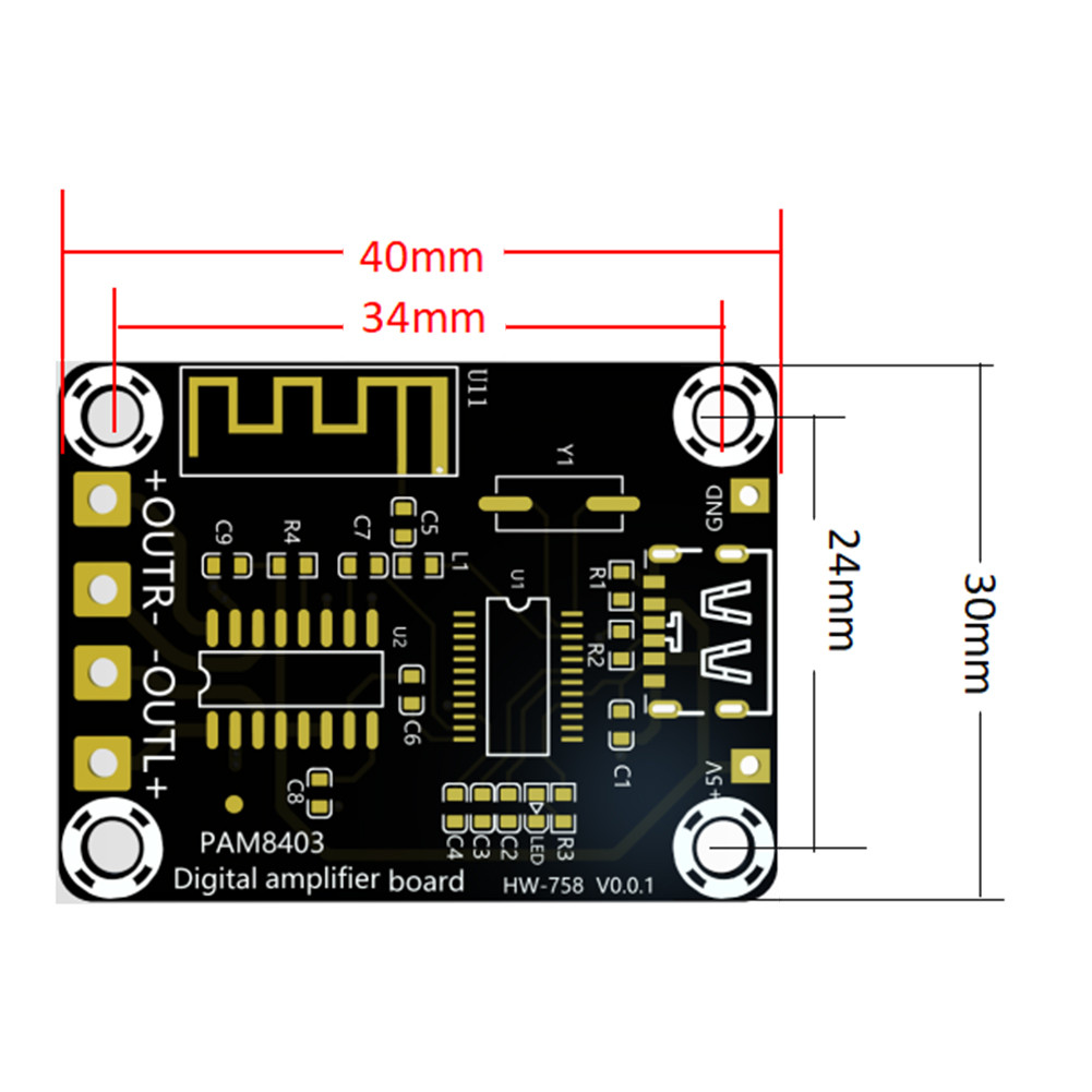 [Babilong.ph] XH-A155 Class D BT Digital Power Amplifier DC5V 2 Channel ...