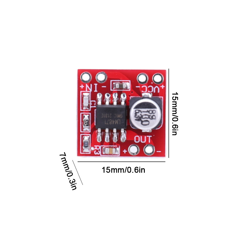 LM4871 Single Channel Amplifier Board 3W DC 3V-5V for Speaker ...