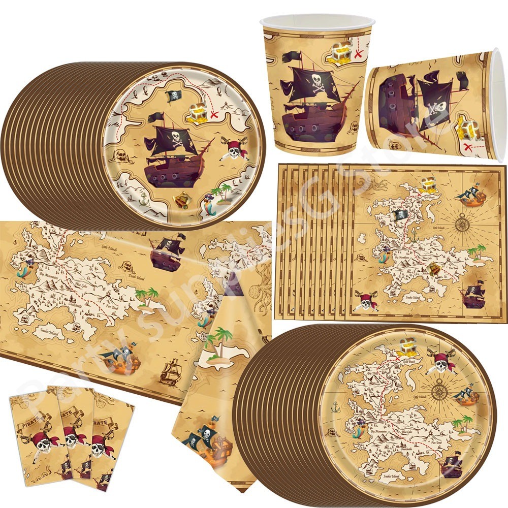 Pirate Treasure Hunt Theme Party Decoration Adventure Party Treasure ...