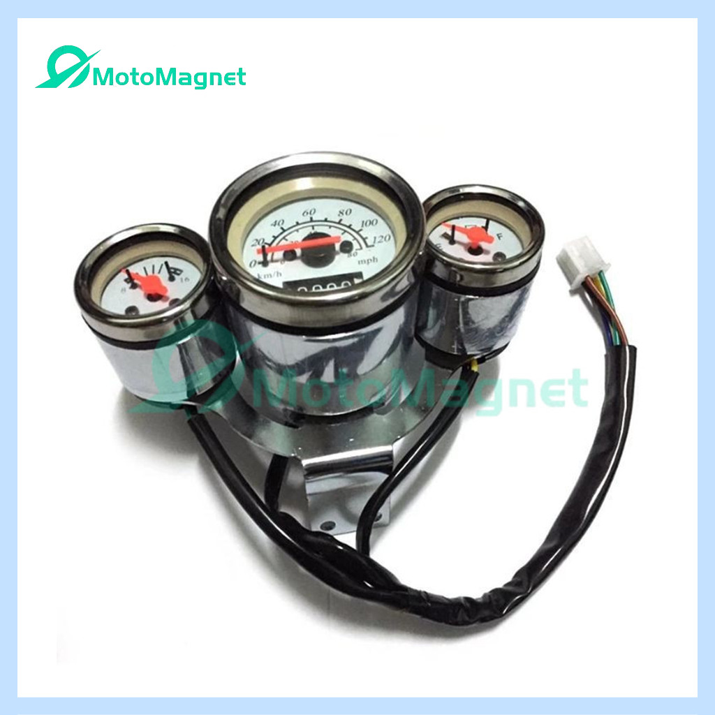 Motorcycle Speedometer Tachometer 3 in 1 | Shopee Philippines
