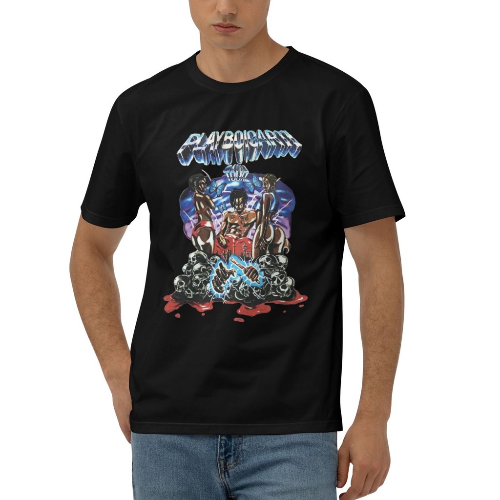 Playboi Carti Inspired Tour Men'S Fashion Clothing Novelty Tshirt ...