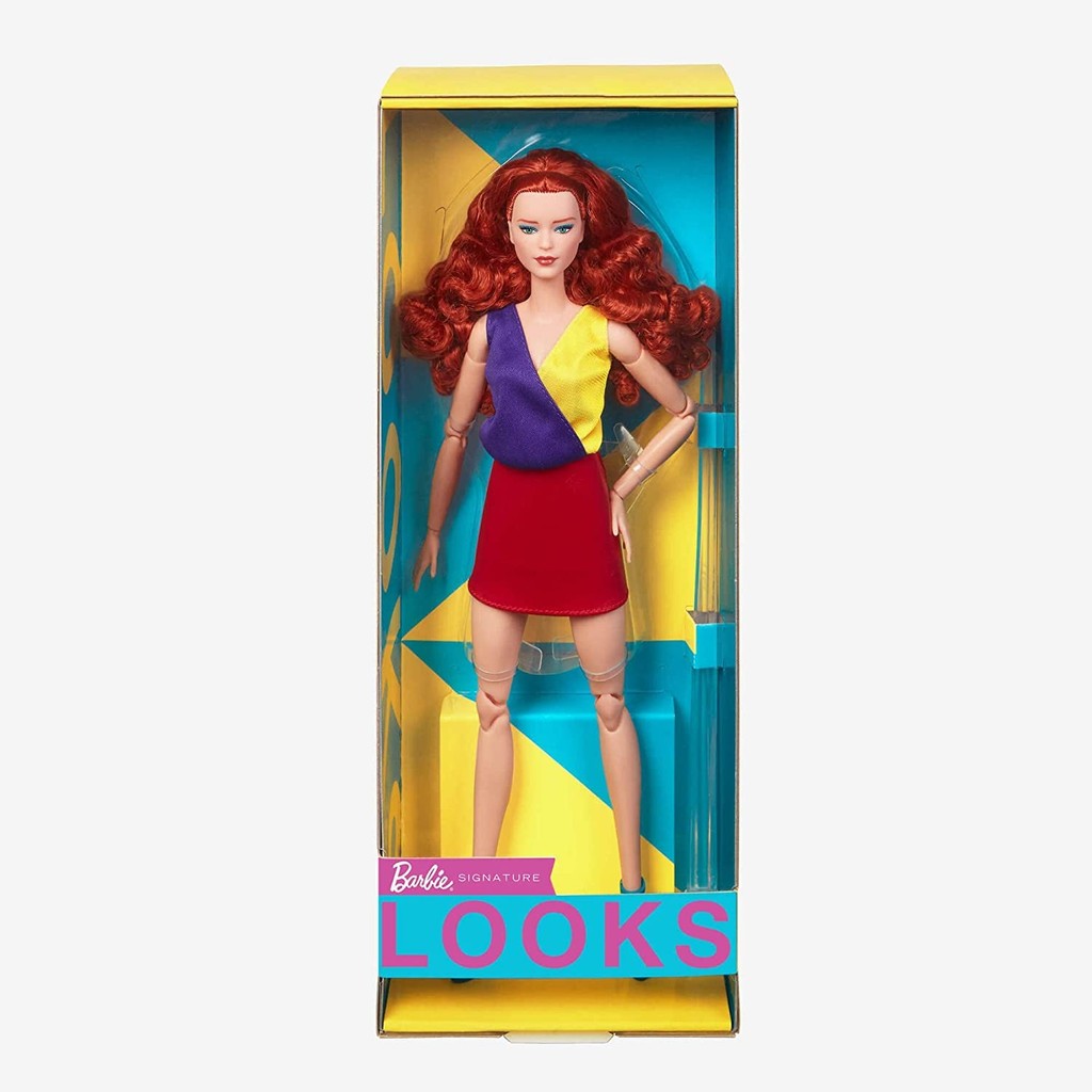 Barbie Signature Looks Doll Curly Red Hair Red Hair Doll Barbie Looks ...