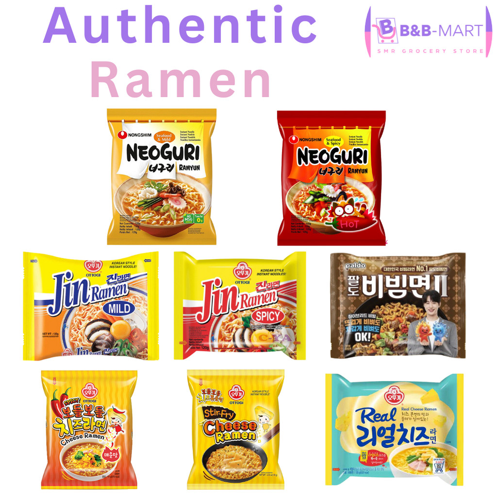 Ottogi Cheese Ramen Noodles Real Ramen Noodles Authentic Stiry-Fry 111g ...