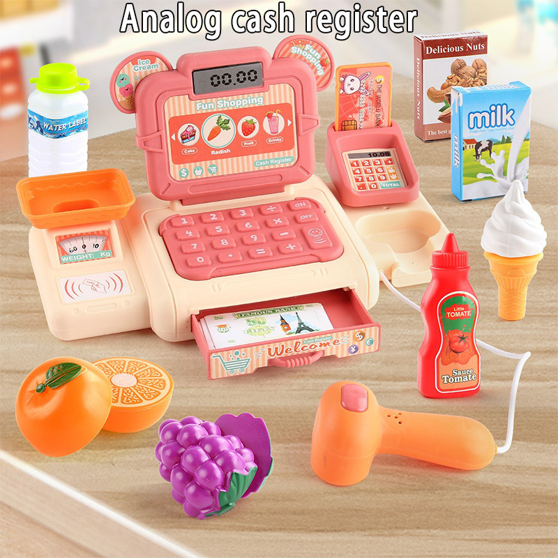 Children's Play Toy Simulation Cash Register Light Music Parent-Child ...