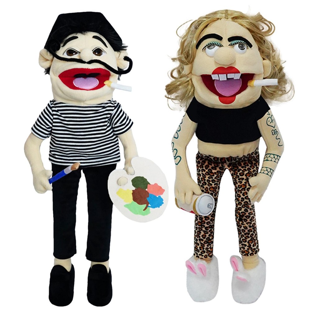 Jeffy's dad French Painter/Jeffy's Mom Nancy Hand Puppets Plush Toys ...