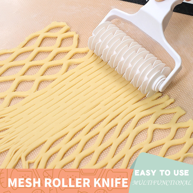 KALAIEN Plastic Pastry Lattice Roller Cutter ABS Roller Knife Lattice ...