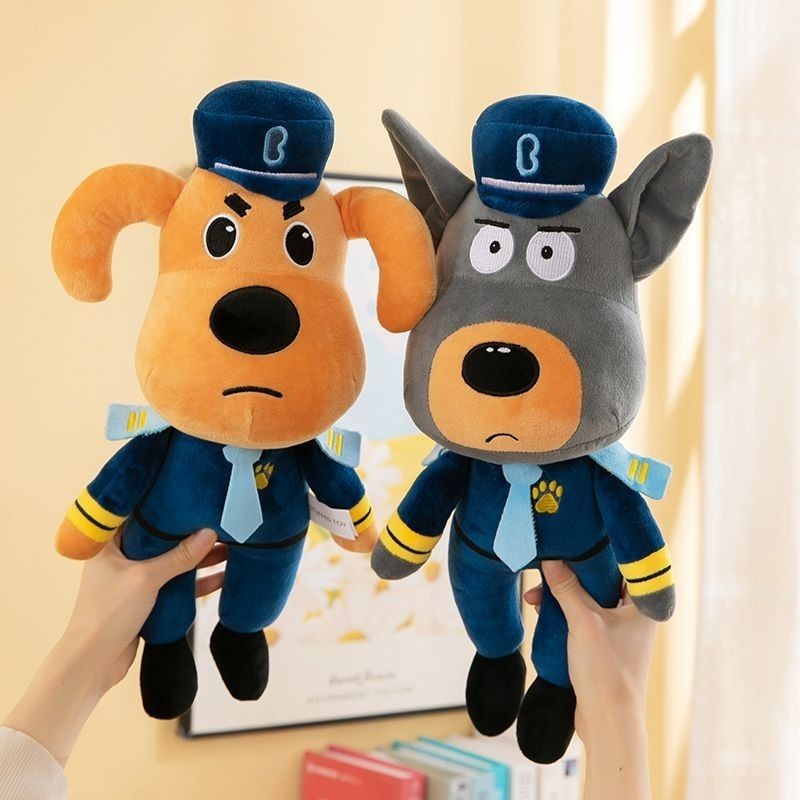 Labrador Baby Sheriff Doll Plush Doll Children Cute Cartoon Comfort Toy ...
