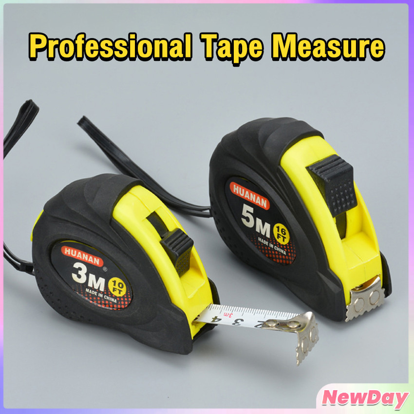 N.D Professional Tape Measure Retractable Slide Lock Measuring Tape Tool 3M 5M 7.5M | Shopee ...