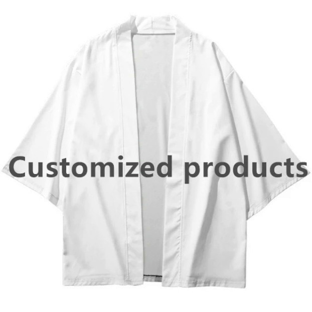 Summer Men'S Long Kimonos Anime Cosplay Yukata With Free Custom ...